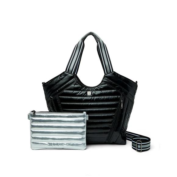 THINK ROYLN | Bags | New Think Royln Womens Puzzle Tote Bag In Shiny ...
